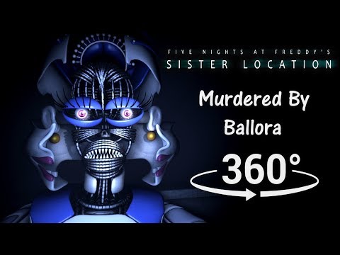360°| Murdered by Ballora in Parts and Service - FNAF Sister Location [SFM] (VR Compatible)