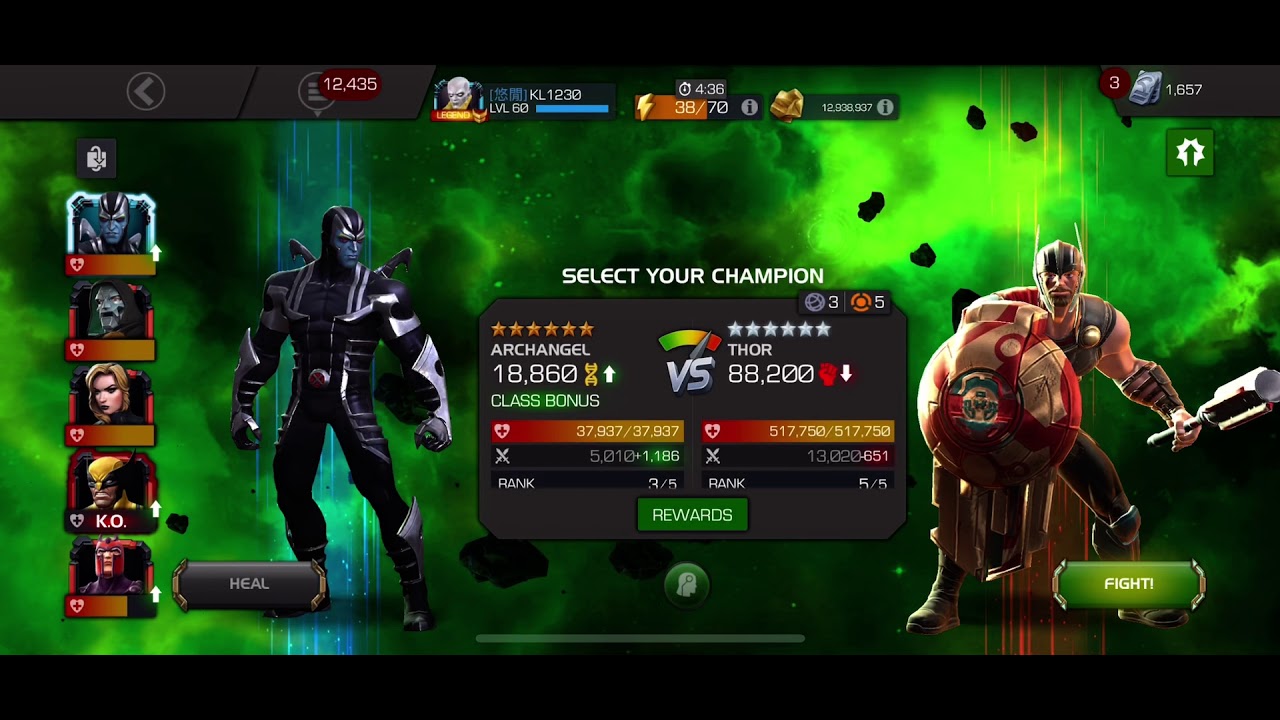 Mcoc Act 6.4.2 Boss THOR (RAGNAROK) solo - YouTube
