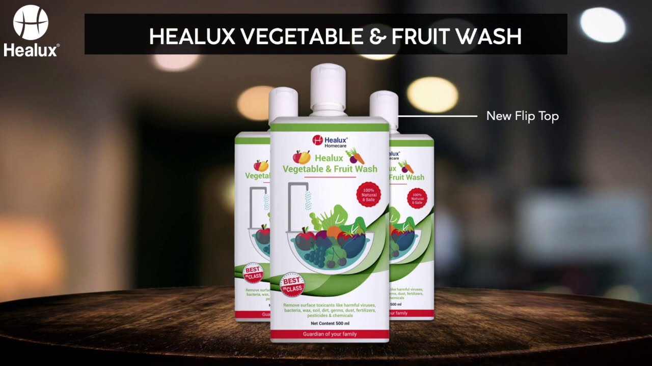 Healux Veg & Fruit Wash | Healux Homecare | Healux Products - YouTube