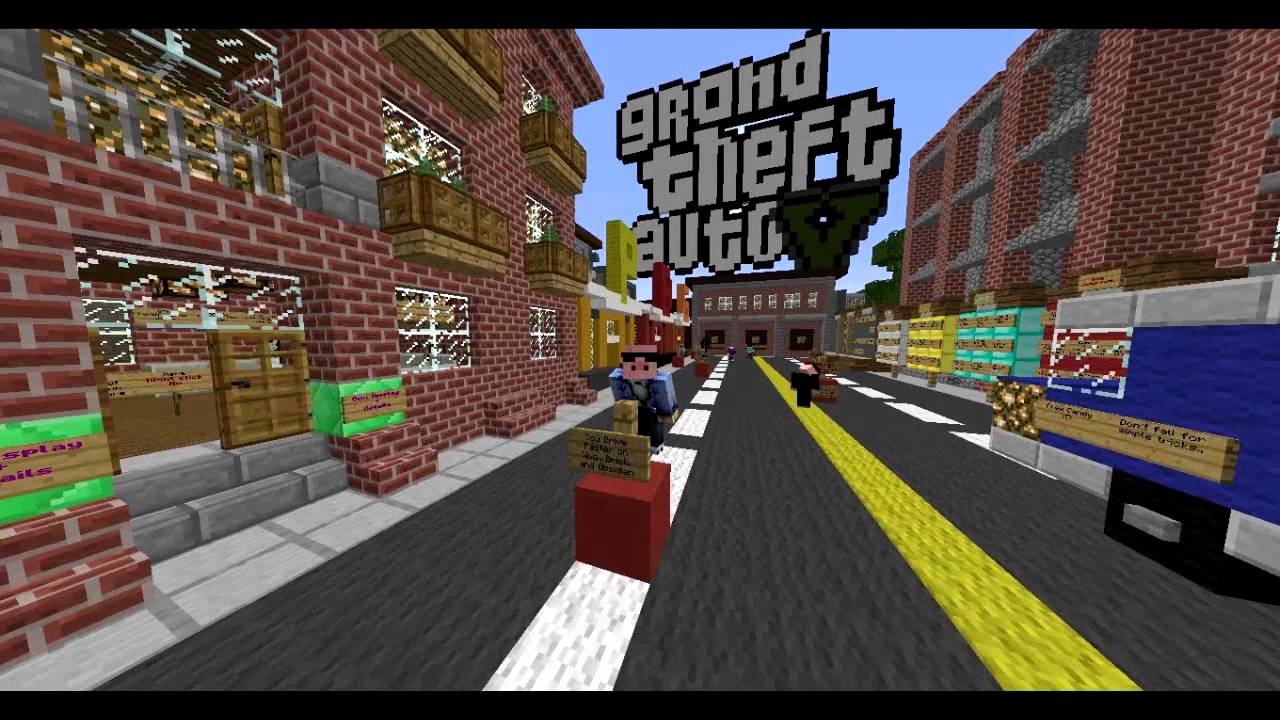 Minecraft 1.7.4 | GTA V EN MINECRAFT | MOD HACK ONLINE - YouTube