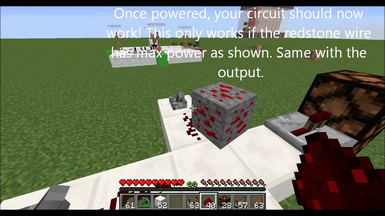 Redstone Circuit Boards in One Command - Minecraft 1.8 [Old Video ...