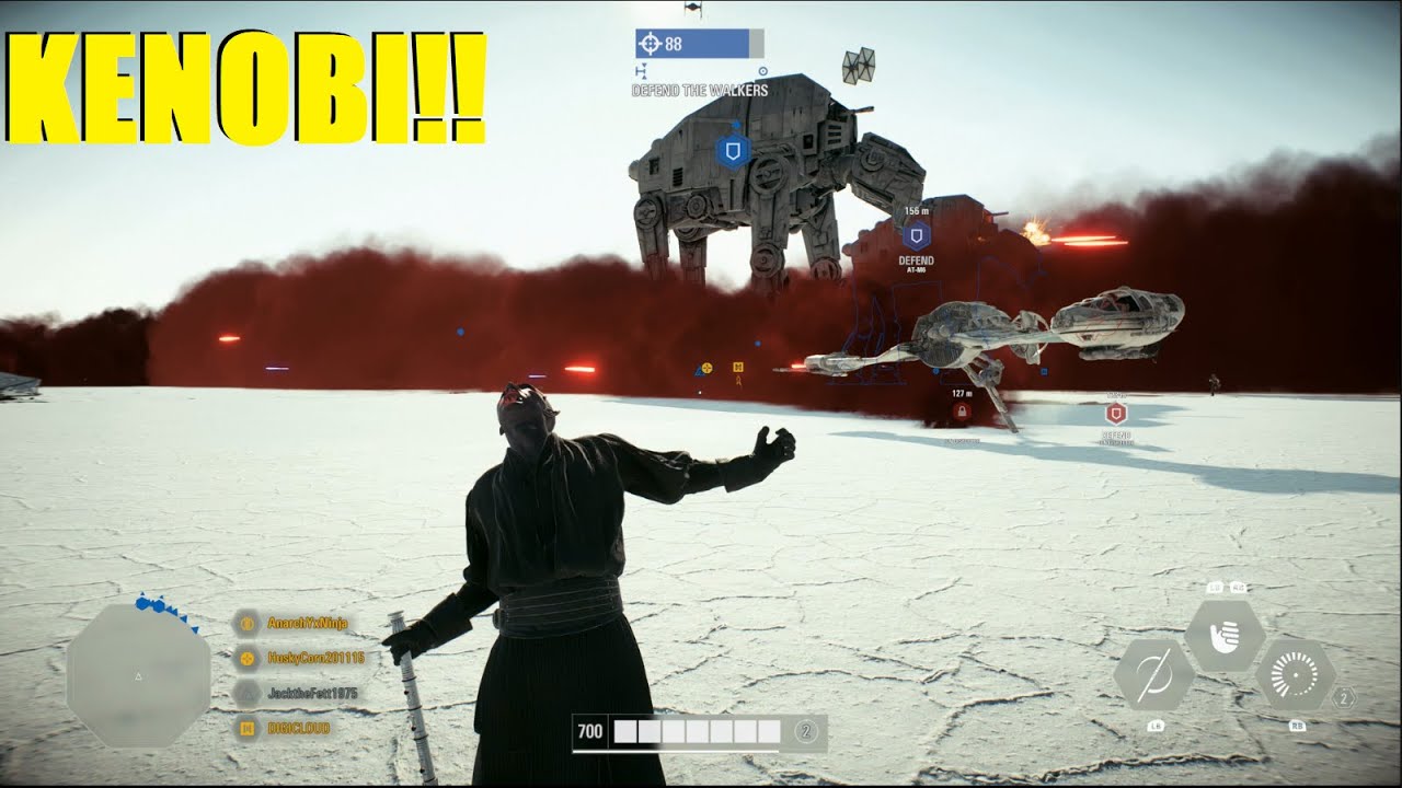 Star Wars Battlefront 2 - Darth Maul Screams "KENOBI!" and Kenobi ...