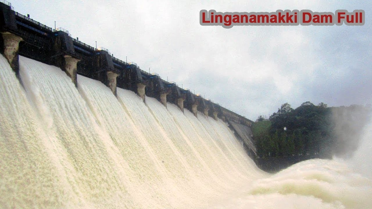 Linganamakki Dam Full | Water Released from Linganamakki Dam ...