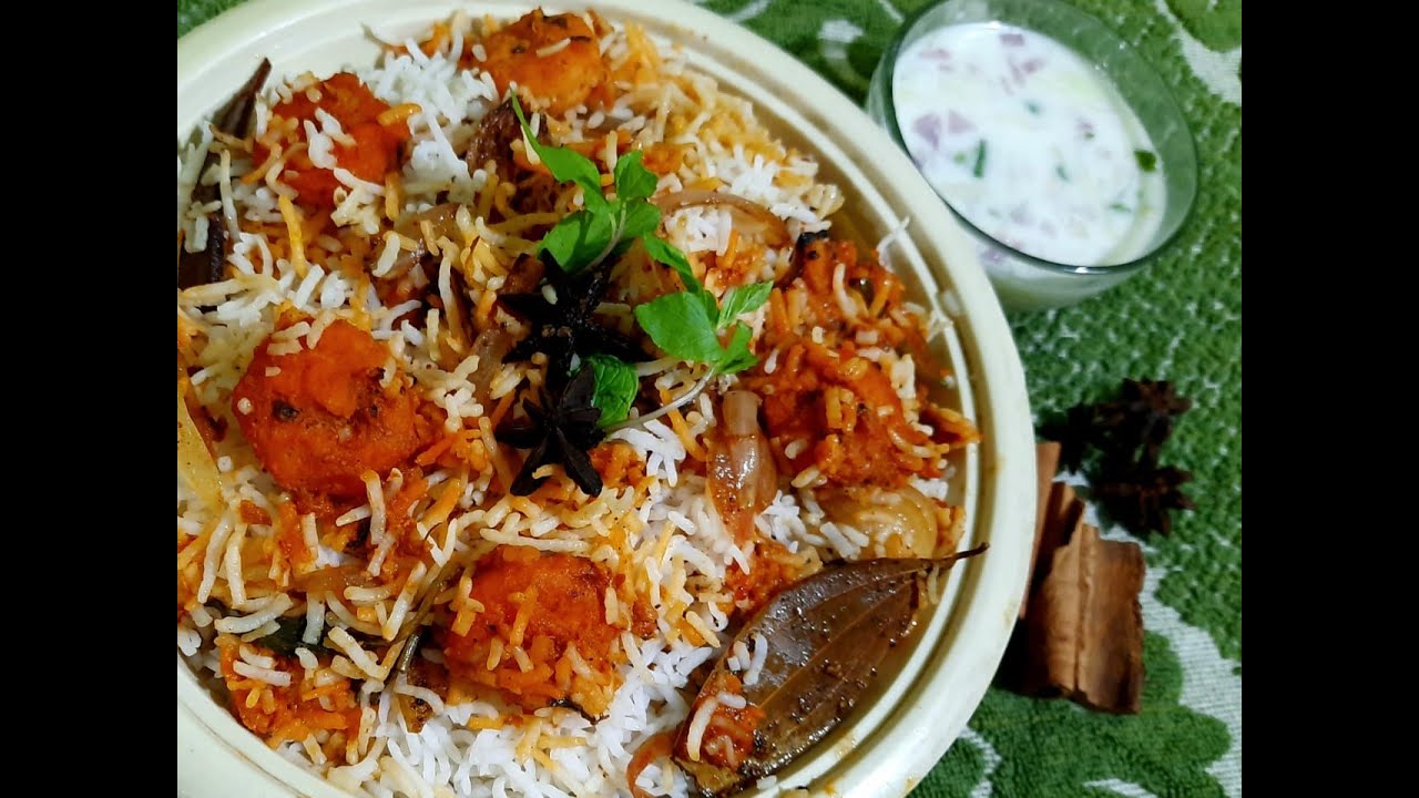 PRAWN DUM BIRYANI || HYDRABADI STYLE PRAWN DUM BIRYANI | jhinga BIRYANI ...