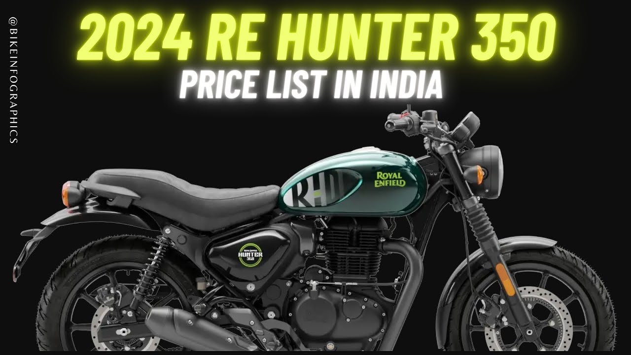2024 Royal Enfield Hunter 350 Price List (New Colors) - YouTube