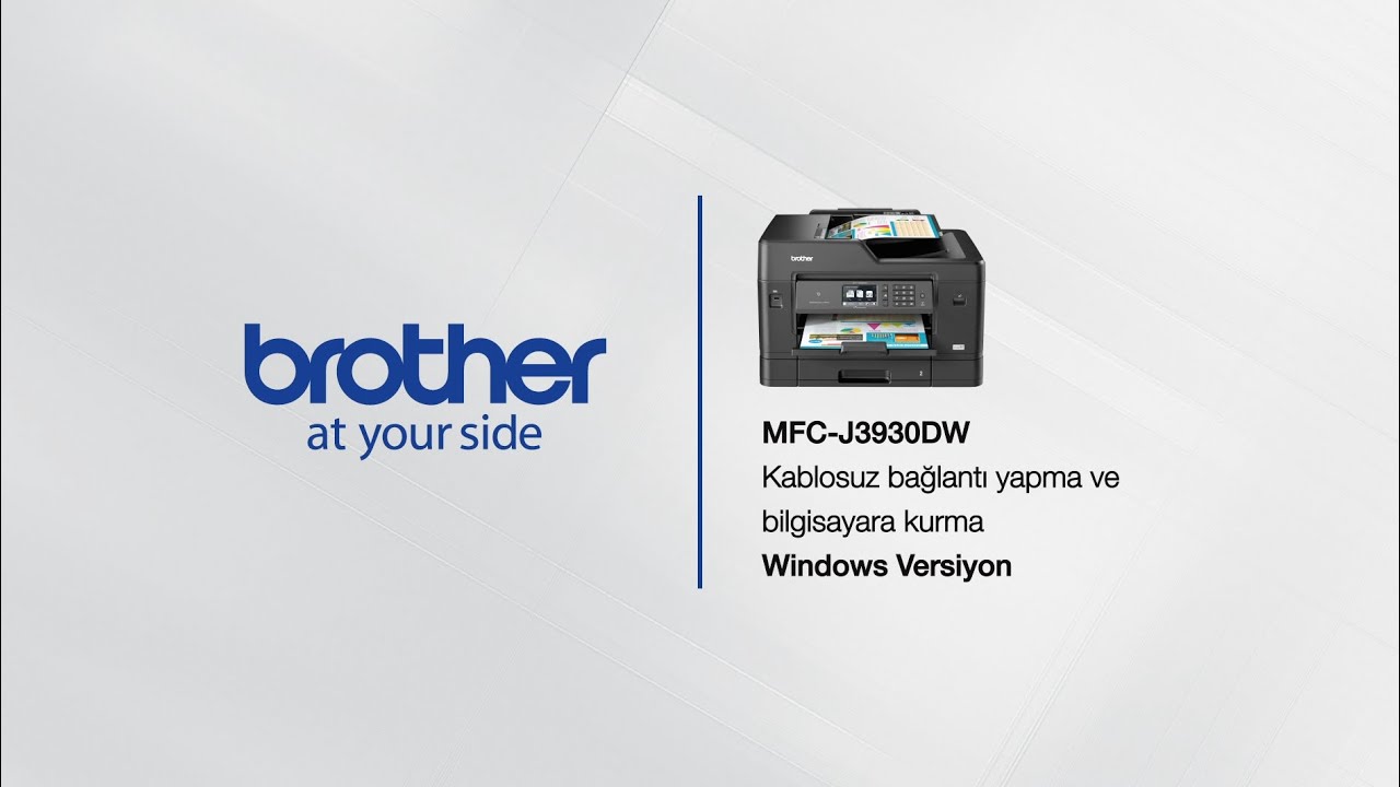 Brother MFC-J3930DW kablosuz kurulum - YouTube