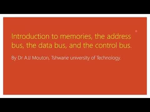 Introduction To Memories, Address Bus, Data Bus And Control Bus Comp ...