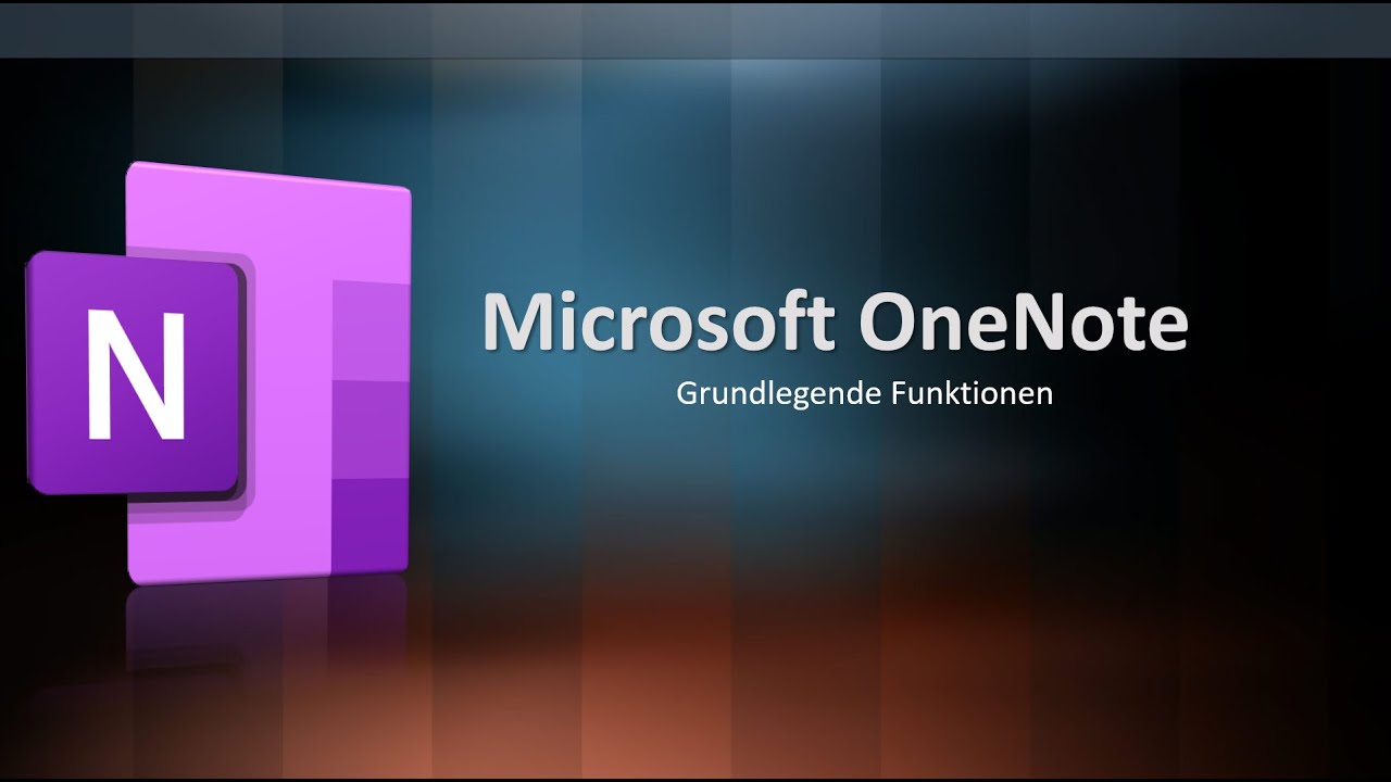OneNote - Tutorial zu den Grundfunktionen von Microsoft OneNote 2016 ...