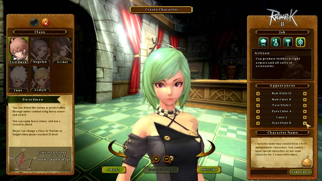 Ragnarok Online 2 : LotS - Female Character Creation - YouTube