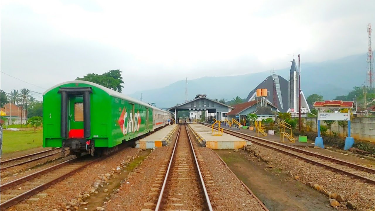BACKRIDE BY TRAIN | Stasiun Cibatu sampai Stasiun Leles - YouTube