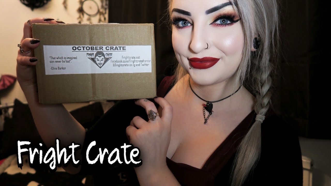 Fright Crate - Monthly Horror Subscription Box - October 2019 - YouTube