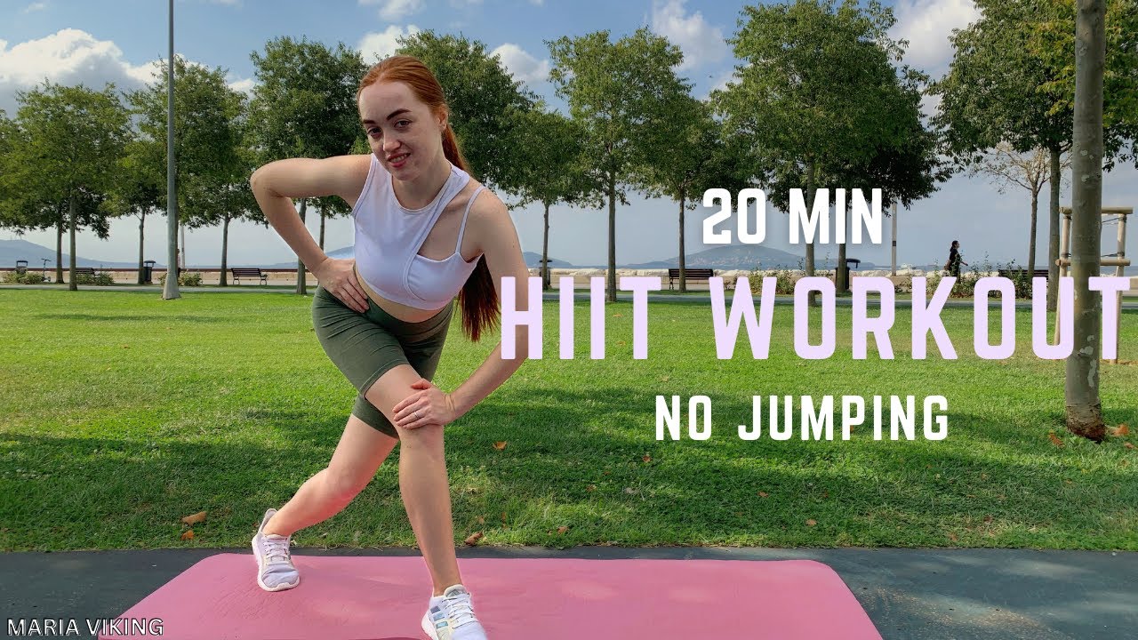 Low Impact HIIT WORKOUT - 20 MIN - No Equipment & No Jumping Cardio, No ...