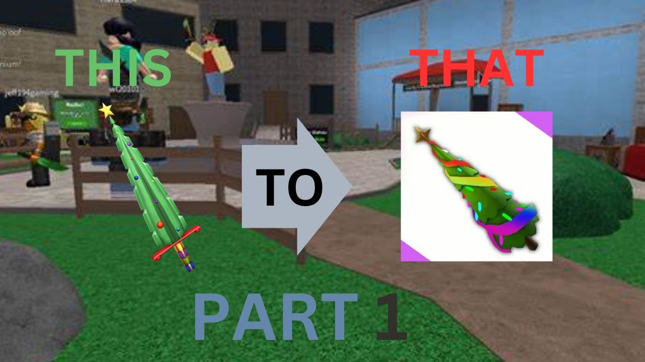 Xmas to Chroma Evergreen Set Part 1 ( MM2 Trading Challenge ) - YouTube