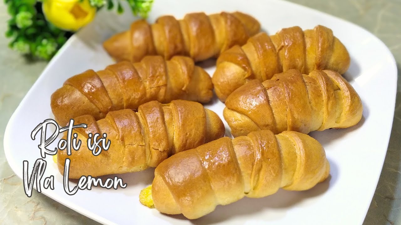Resep Roti Isi Vla Lemon | Lembut dan Empuk, Isian Creamy - YouTube
