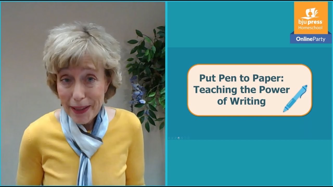 Put Pen to Paper: Teaching the Power of Writing- by Debbie Overly - YouTube