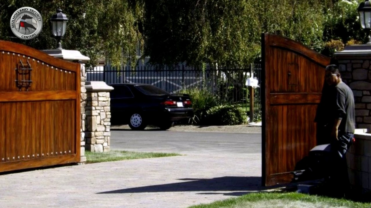 Tuscany Style Driveway & Entry Gates | Mulholland Security Los Angeles ...