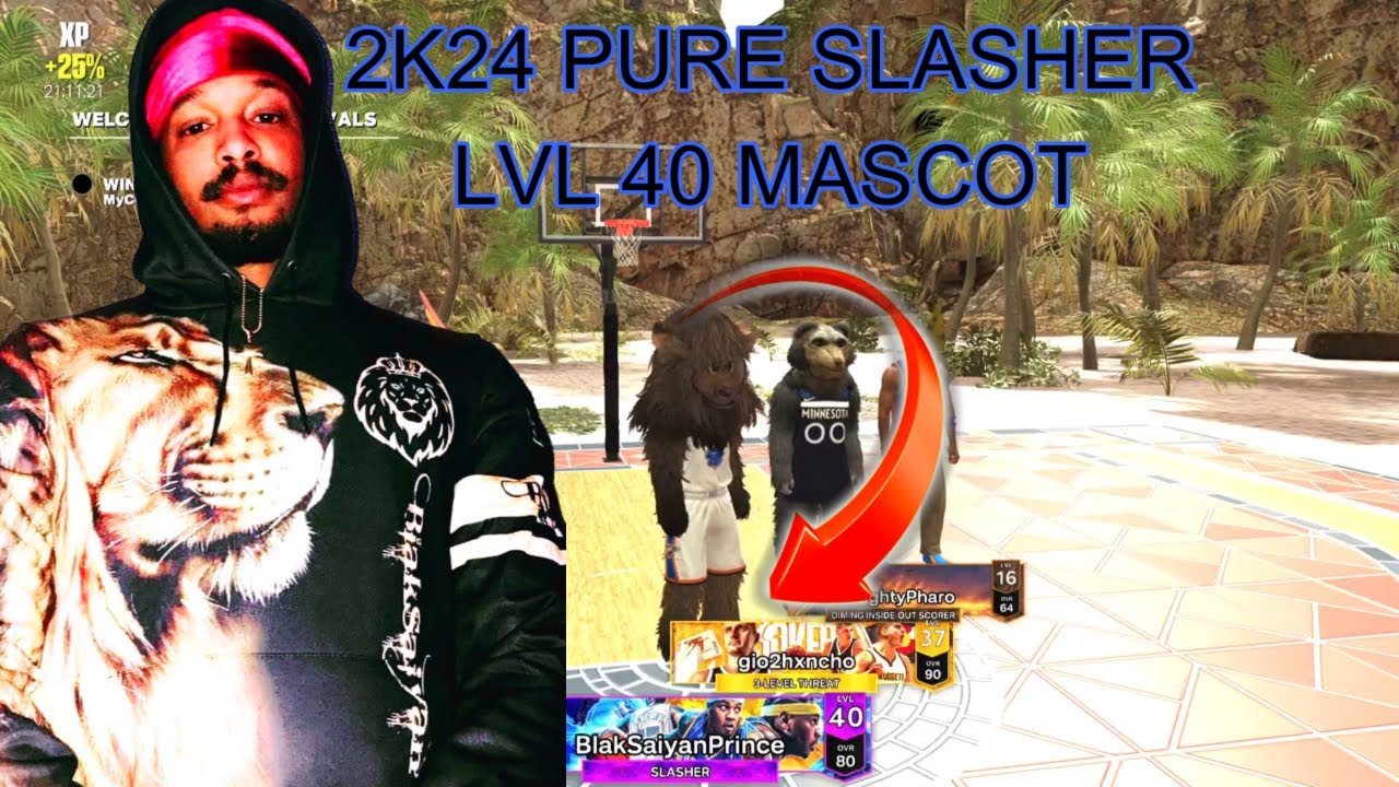 NBA 2K24 CURRENT GEN - SLASHING MASCOT LEVEL 40 - YouTube