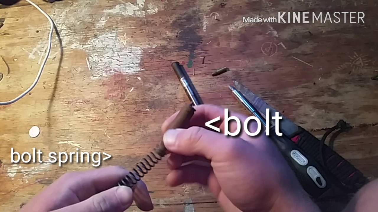 Homemade 22lr pistol (disassembly & firing) - YouTube