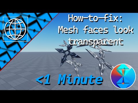 How-to-fix: Mesh part has a transparent face - YouTube