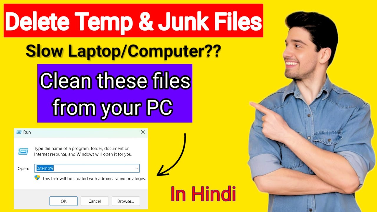 How to Delete Temporary Files in any Laptop & PC l Clear Temporary ...