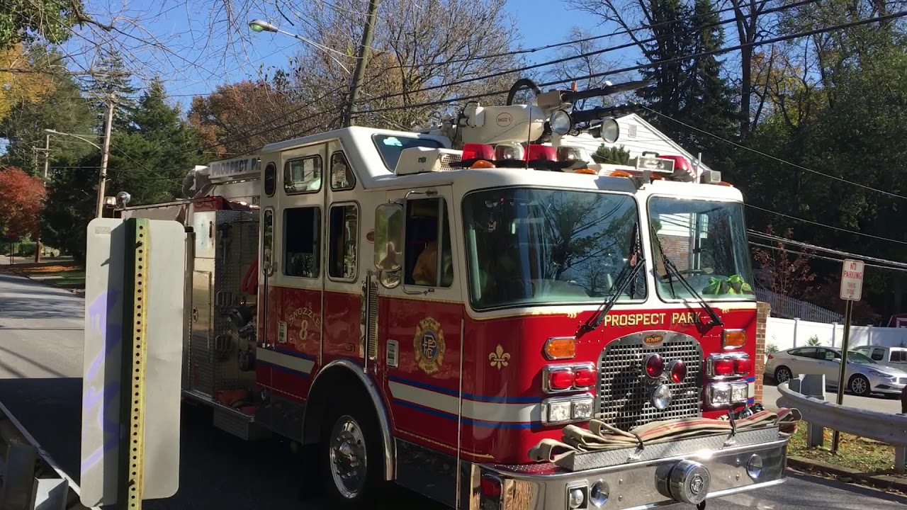 Prospect Park Fire Company Snozzle 8 Leaving 11-11-18 - YouTube