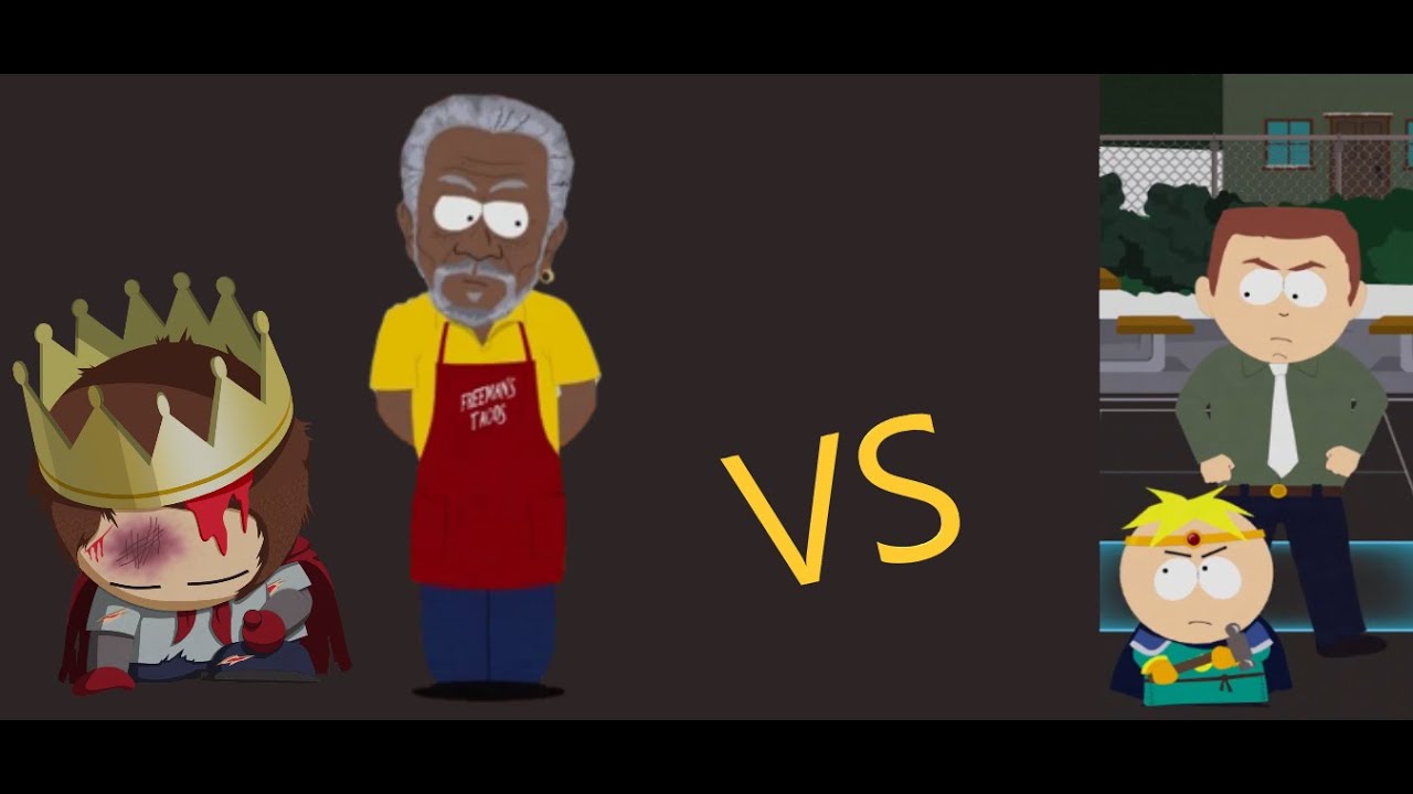 Butters Dad And Paladin Butters Team Up Against Morgan Freeman - YouTube