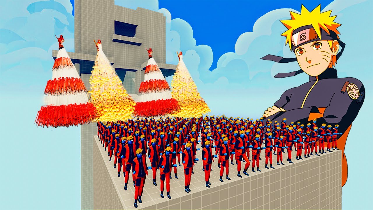 100x NARUTO + 1x GIANT vs 4x EVERY GOD Totally Accurate Battle ...