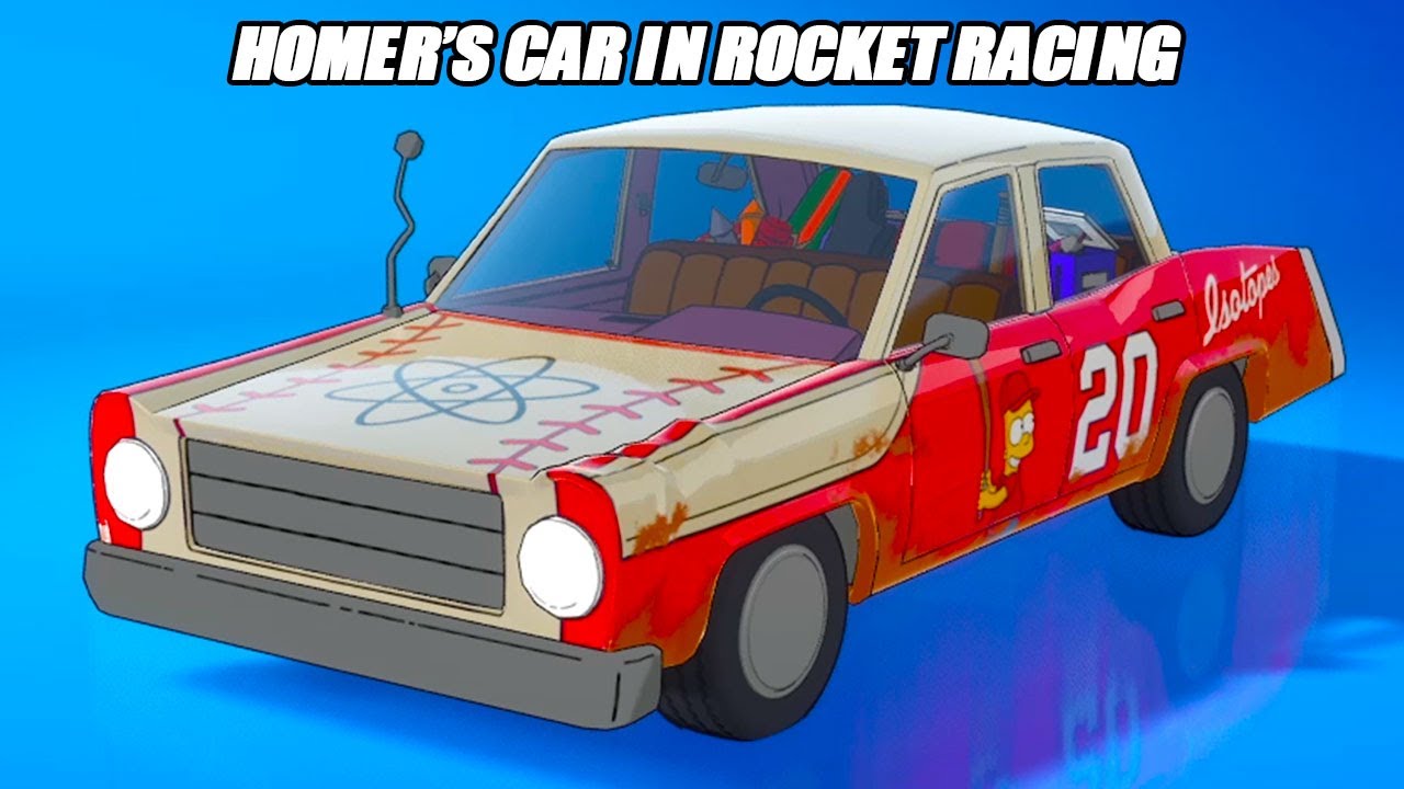 Using *NEW* Homer's Car In Rocket Racing!! - Rocket Racing Gameplay ...