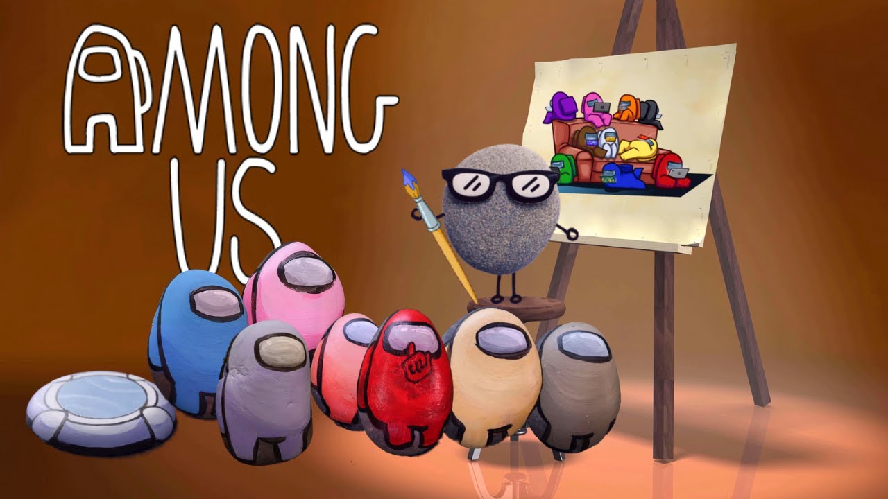 Among Us | Rock Painting Channel Animation Intro - YouTube