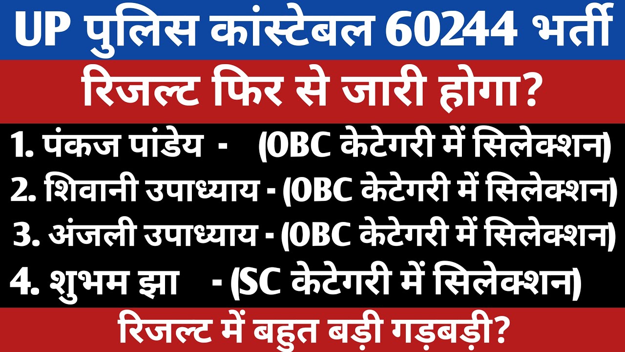 UP Police Final Result 2024/up police constable result 2023/up police ...