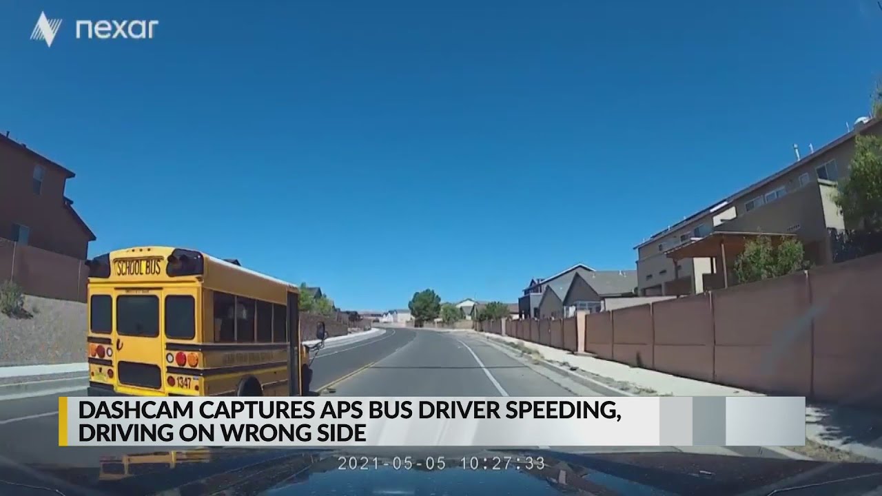 Video shows APS bus driver speeding, driving on wrong side of road ...