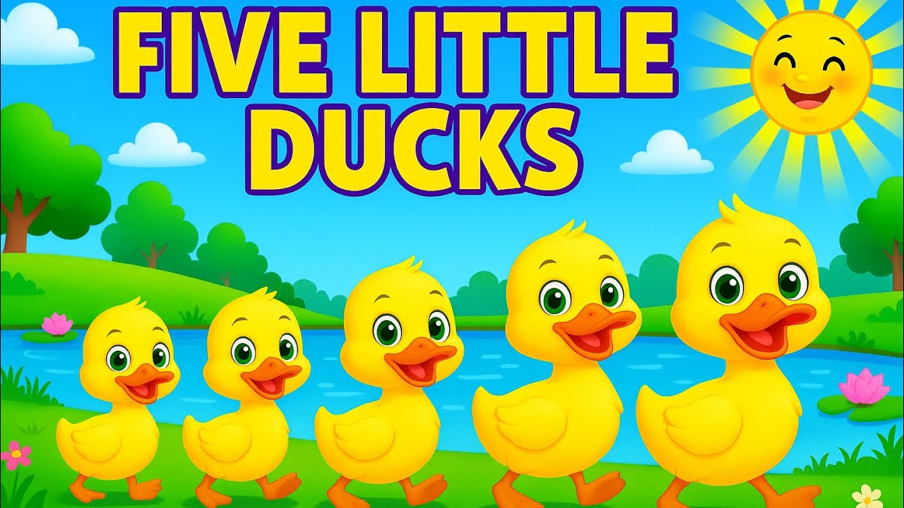 🐤 Five Little Ducks | Sad Mother Duck Quack Quack | BabyBeeps Rhymes ...