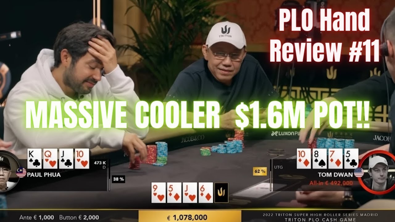 MASSIVE COOLER..$1.6M PLO Hand Analysis! PLO Hand Review #11 - YouTube