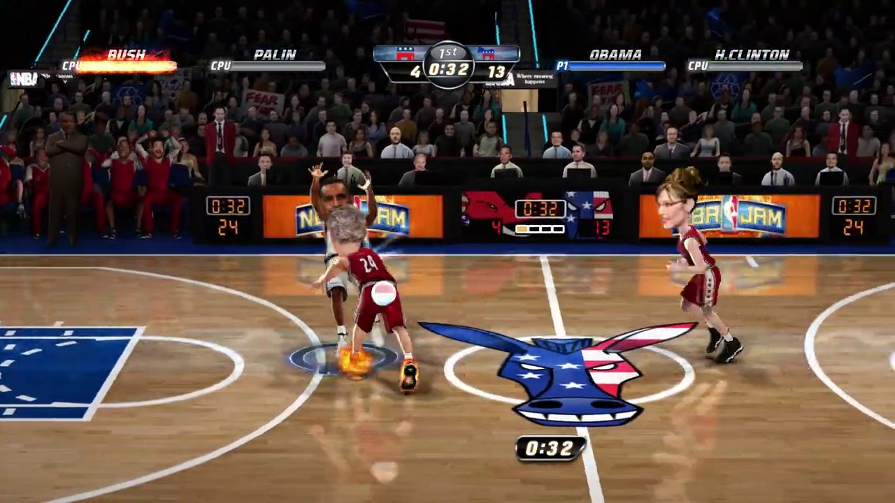 NBA JAM : Democrats vs Republicans Xbox one x Gameplay - YouTube