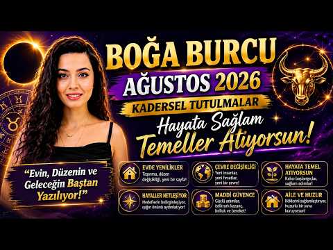 BOĞA BURCU / SAĞLAM TEMELLER ATIYORSUN / AĞUSTOS 2026 /