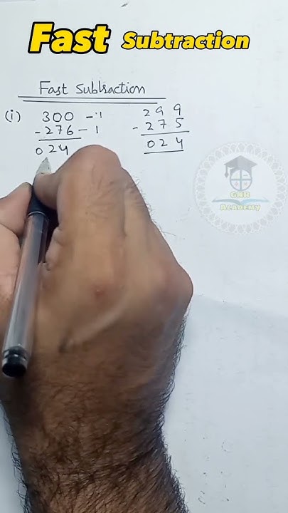 fast subtraction #calculation #tricks #trending #trendingshorts #tiktok ...