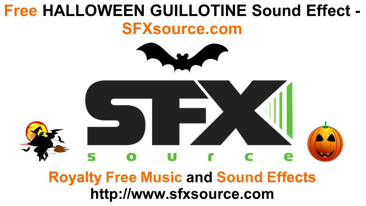 Free Halloween Guillotine Sound Effect - SFXsource.com - YouTube