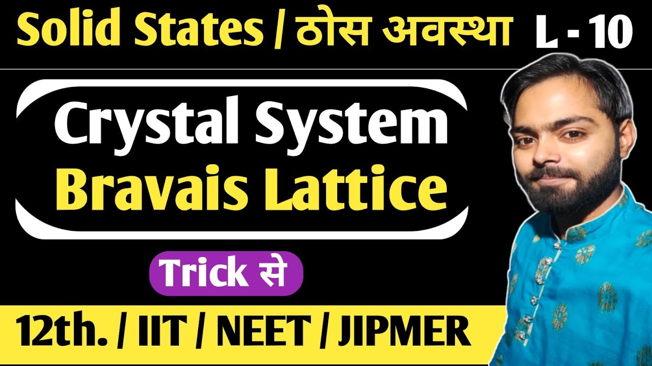 Solid state class 12 chemistry | crystal system | Bravais Lattices ...