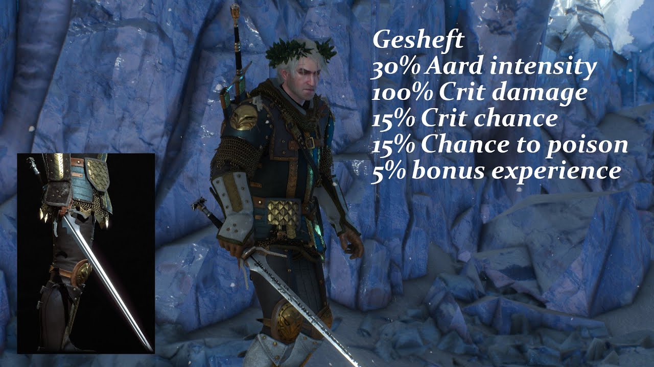 Witcher 3 - Rare Aard sword (Gesheft) Location - YouTube