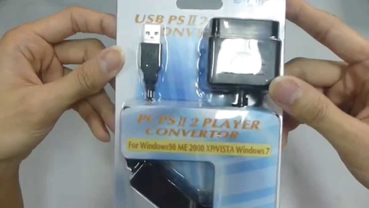PS2 CONTROLLER CONVERT CABLE DUAL SLOT TO PS3 PC - YouTube