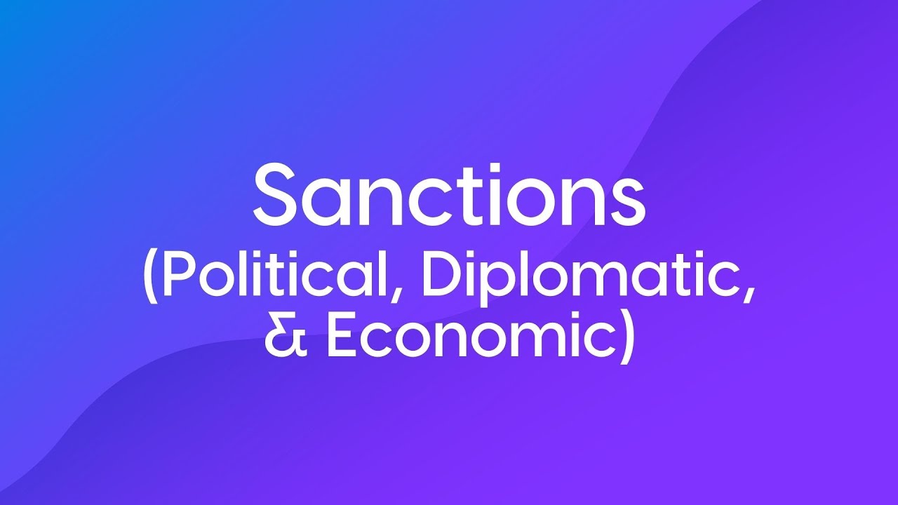 Sanctions (Political, Diplomatic, & Economic) - Course Trailer - YouTube