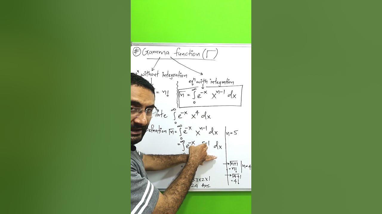 What is Gamma function | How to solve complex equations with integration - YouTube