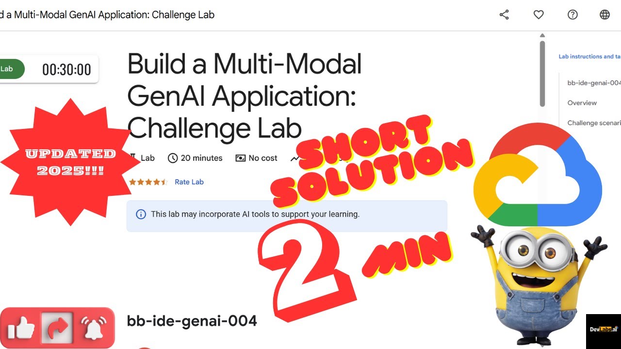 Build a Multi-Modal GenAI Application: Challenge Lab || bb-ide-genai-004 || [UPDATED!!!] # ...