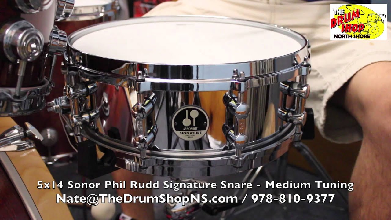 Sonor Phil Rudd Signature Snare 5x14 - The Drum Shop North Shore - YouTube