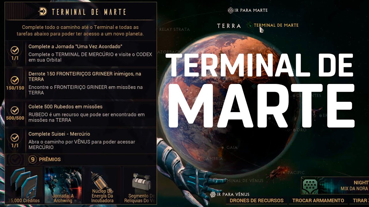Como passar o terminal de Marte - Warframe - #tennocreate - YouTube