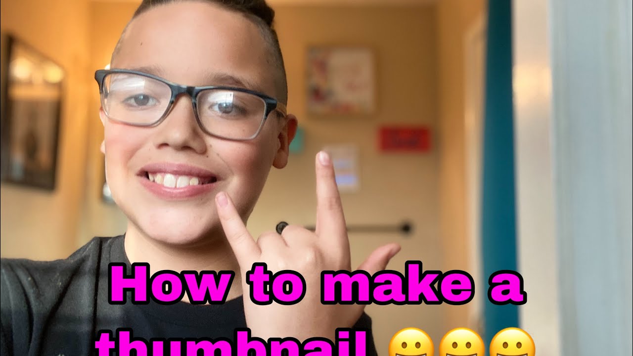 How To Make A Easy Thumbnail - YouTube