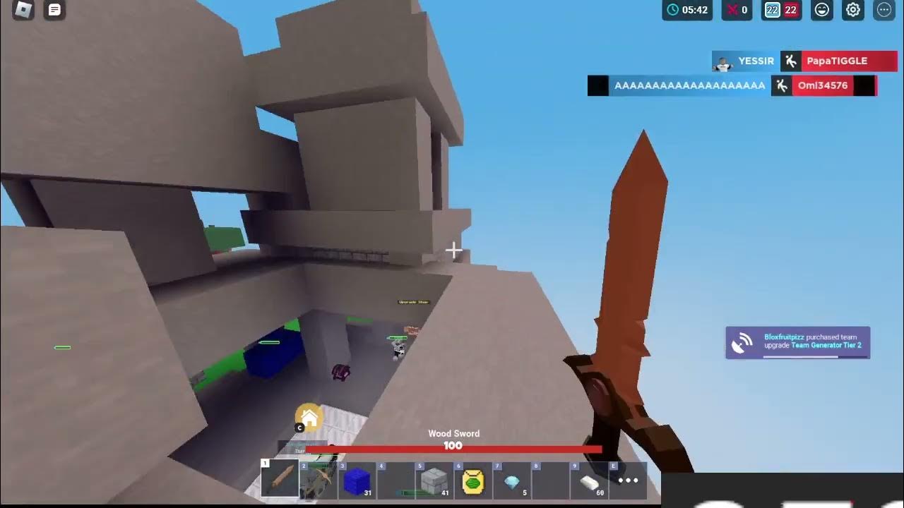 Farmer Cletus 30v30 Gameplay Roblox Bedwars Youtube