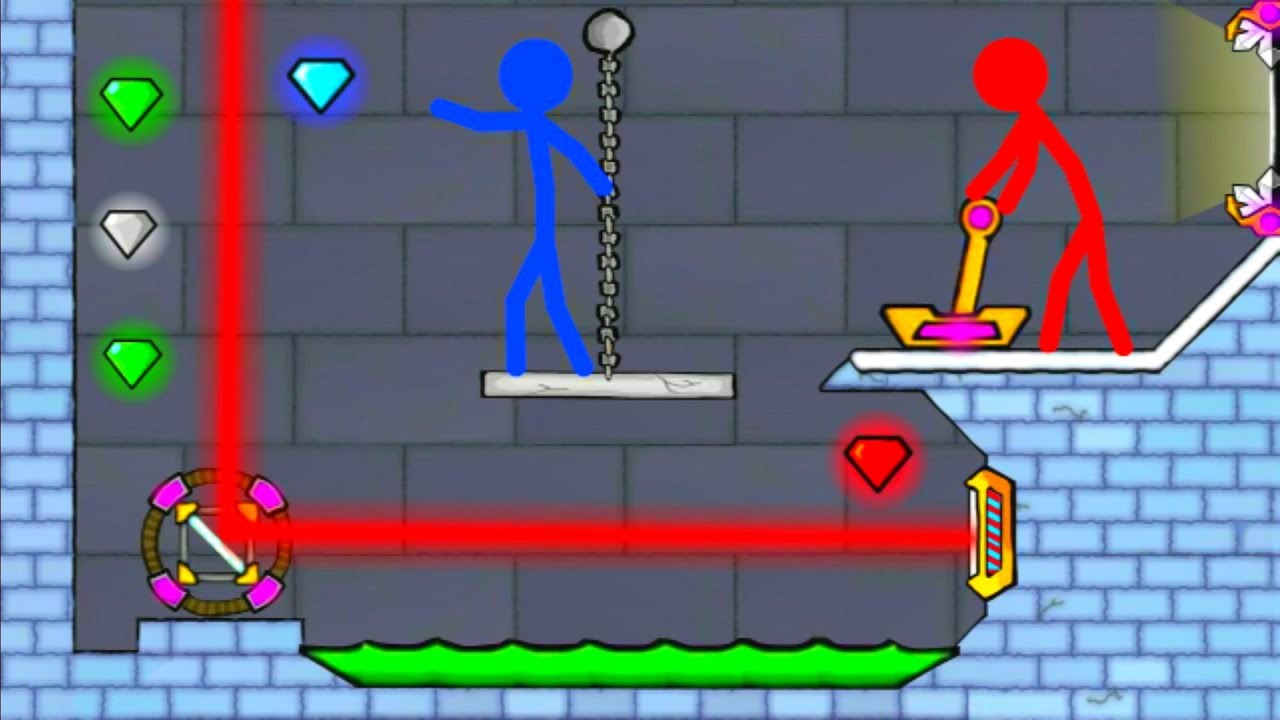 Watergirl and Fireboy - Stickman Animation part 2 - YouTube