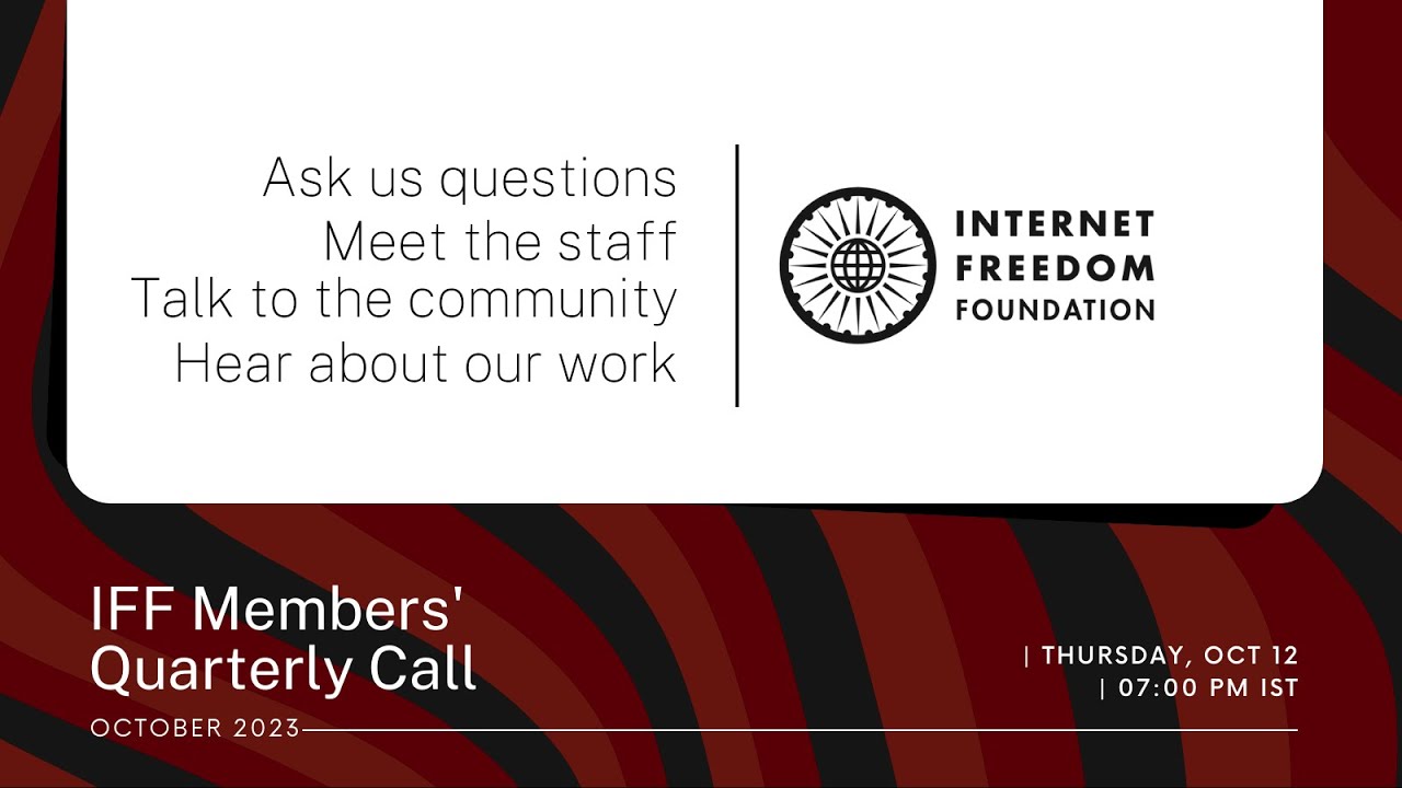 IFF Quarterly Members' Call | October 2023 - YouTube