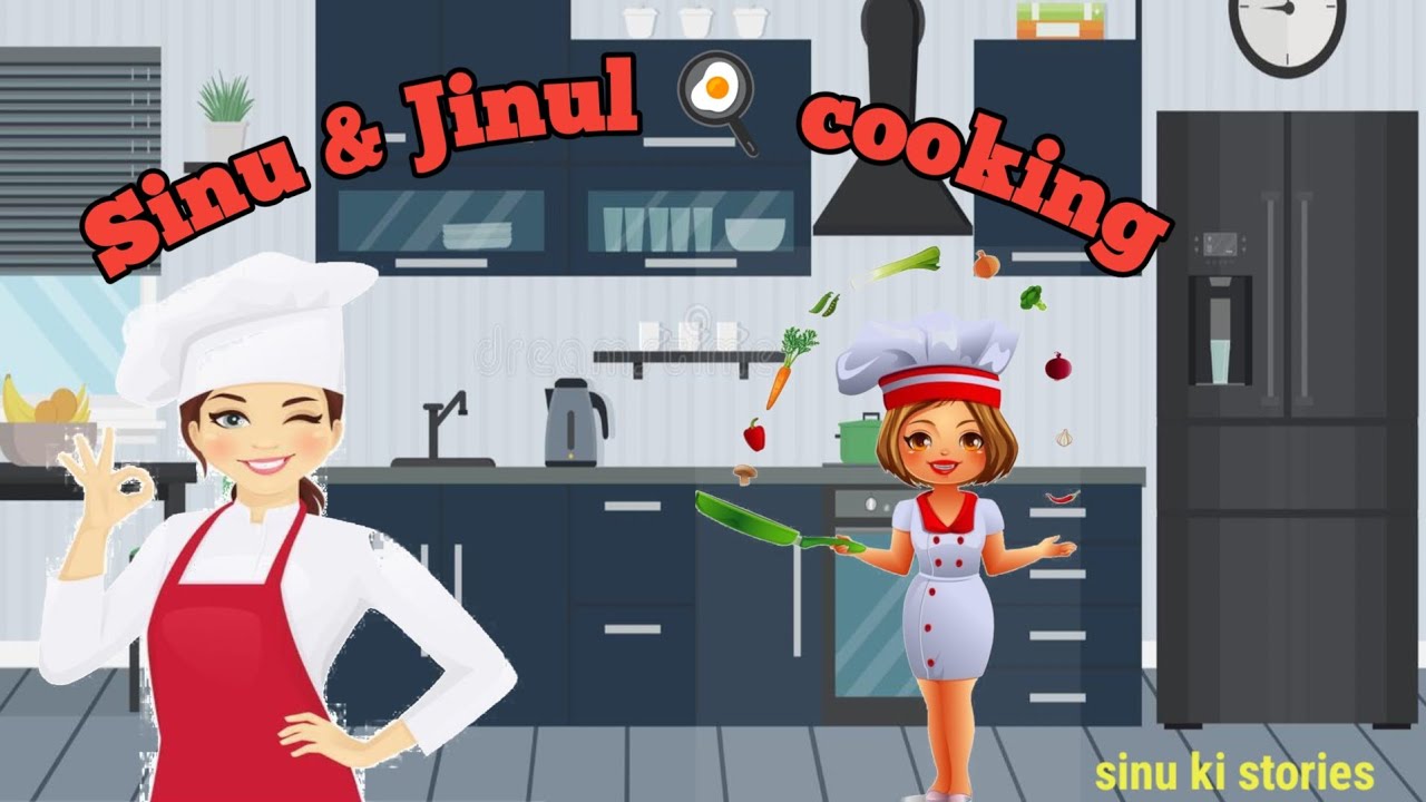 Sinu & Jinu🍳 cooking#cartoon #stories#childrenstv#hindi#animation # ...